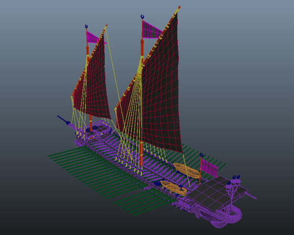 ottoman galley 3d model