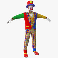 3dsmax clown man human