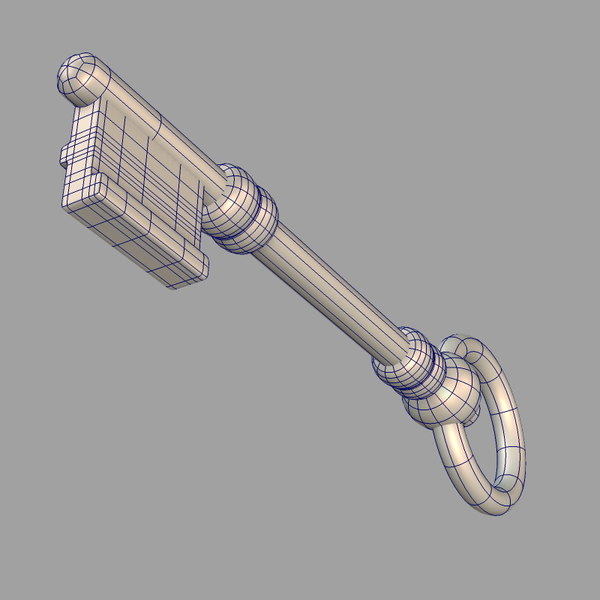 3d key model