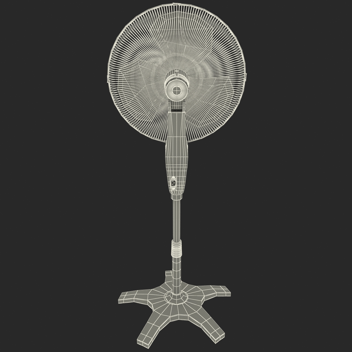 stand fan honeywell 3d model