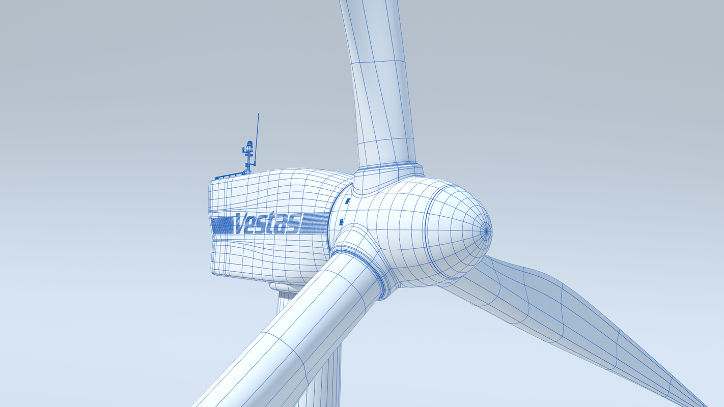 3d wind turbine model