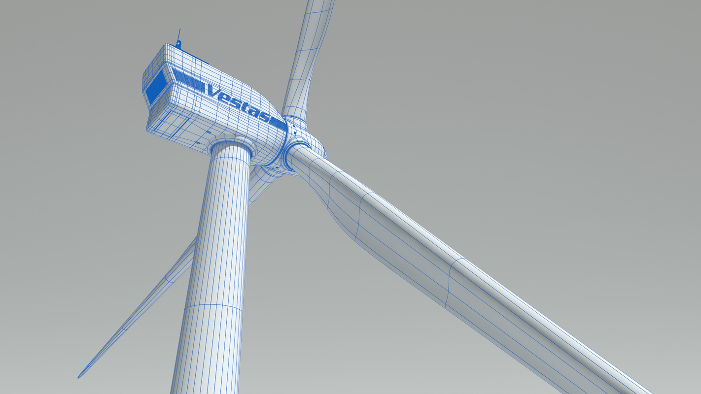 3d wind turbine model
