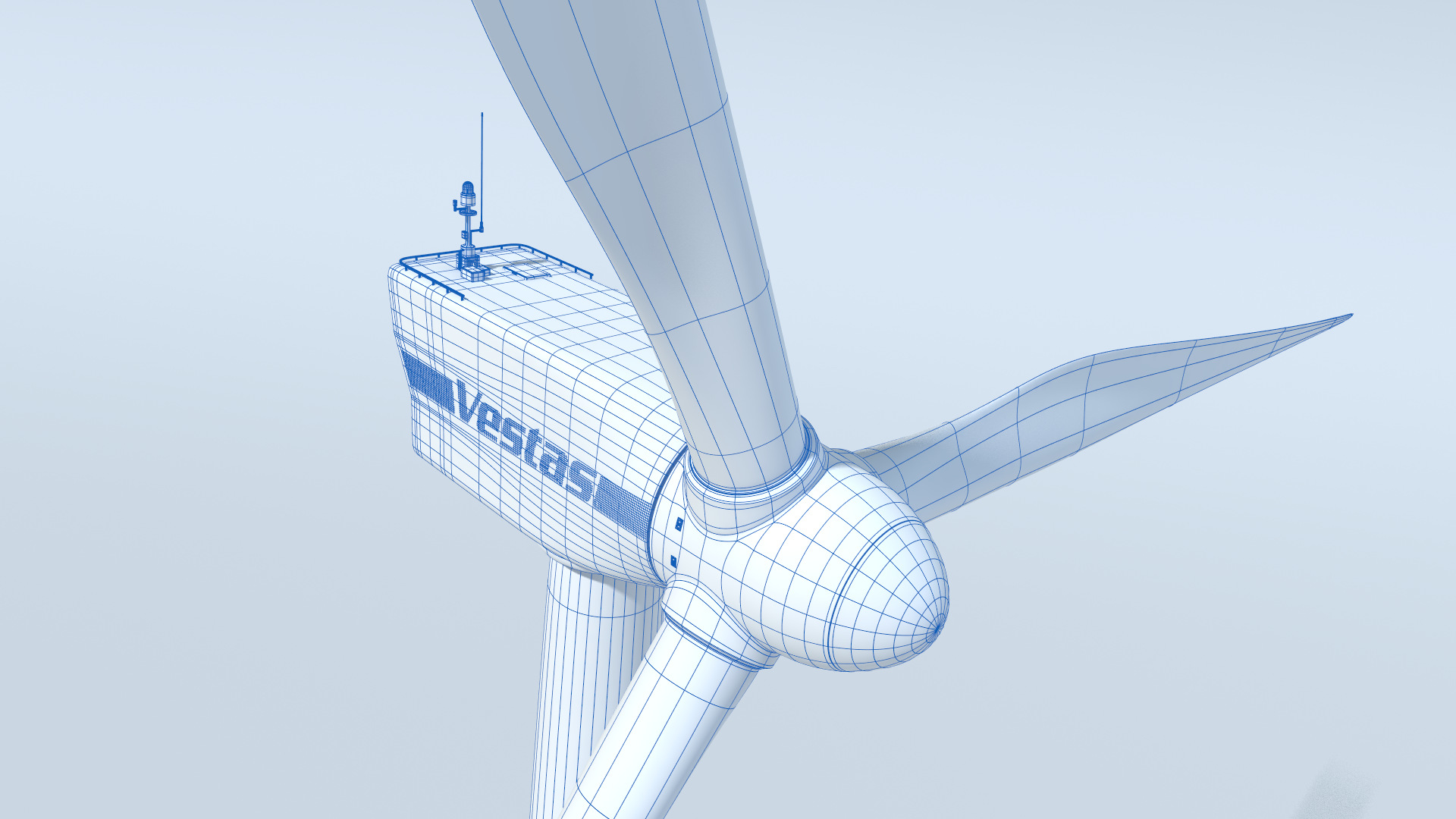 3d wind turbine model