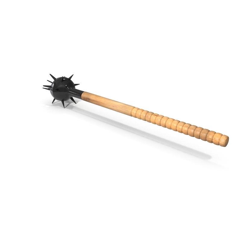 3d morning star mace model