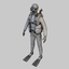 3d scuba diver model