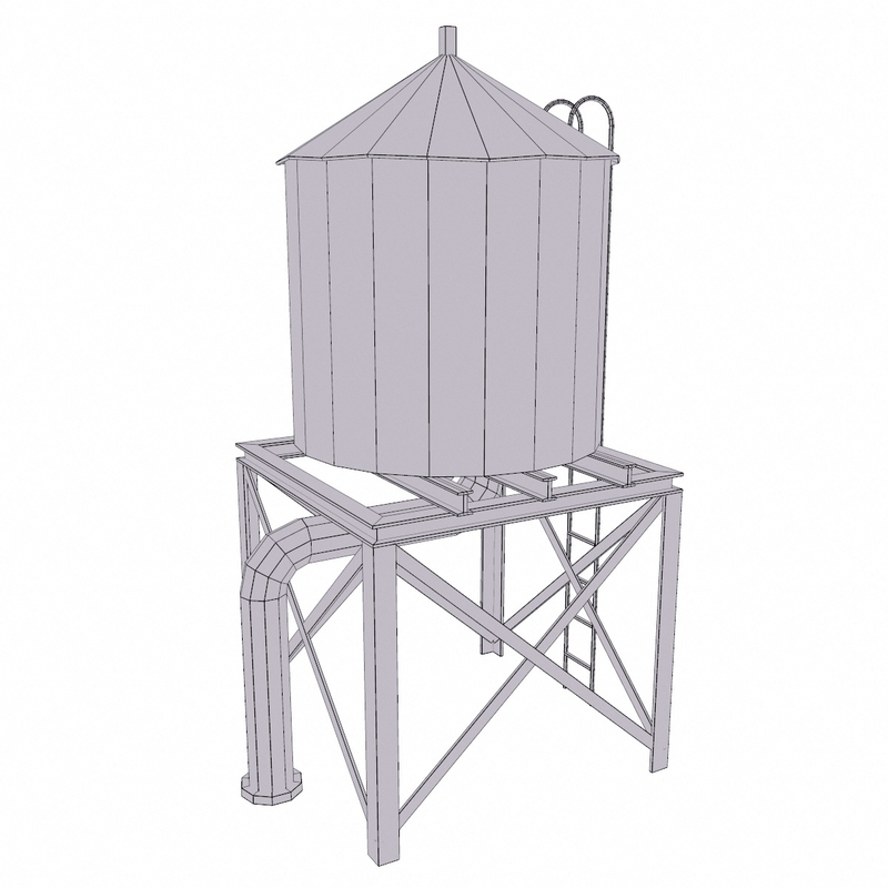 water tank 3d model