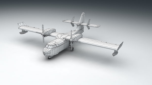 3d model canadair cl-415