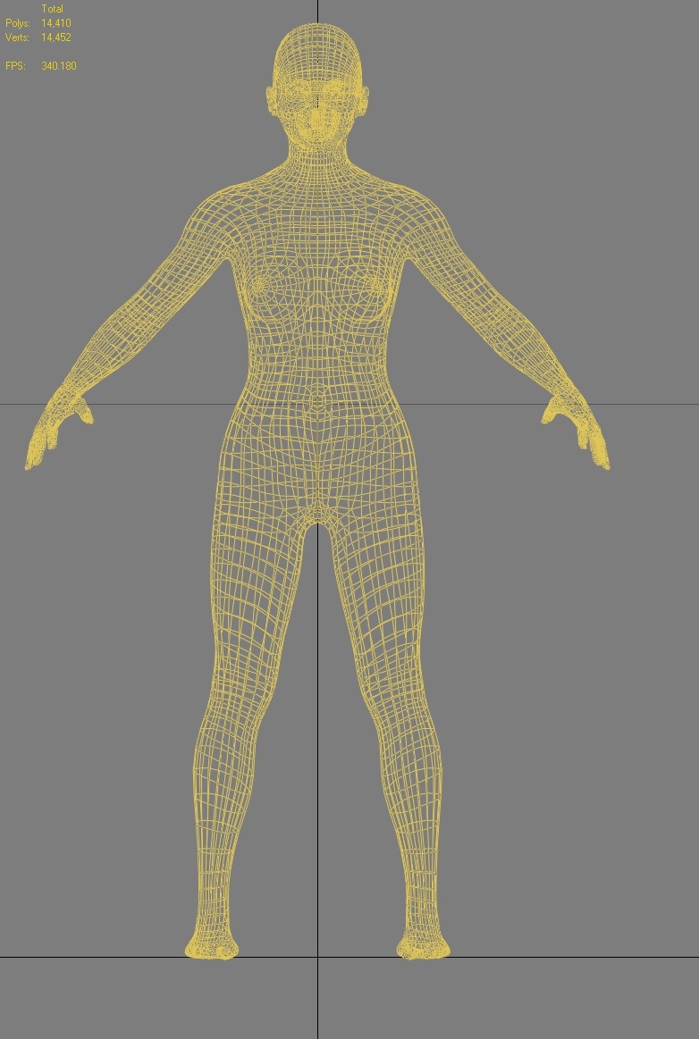 female base mesh 3d max