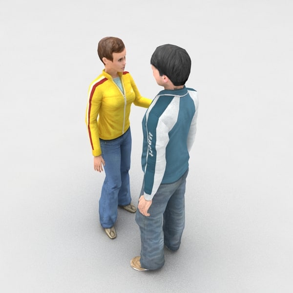 3d model talking humans animation