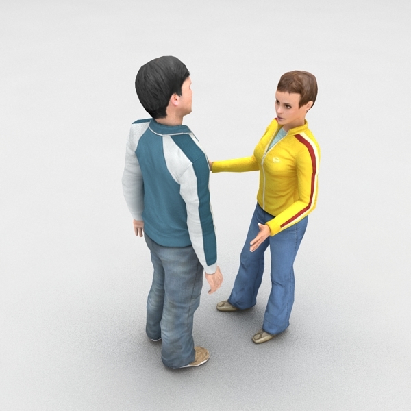 3d model talking humans animation