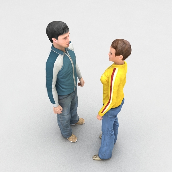 3d model talking humans animation