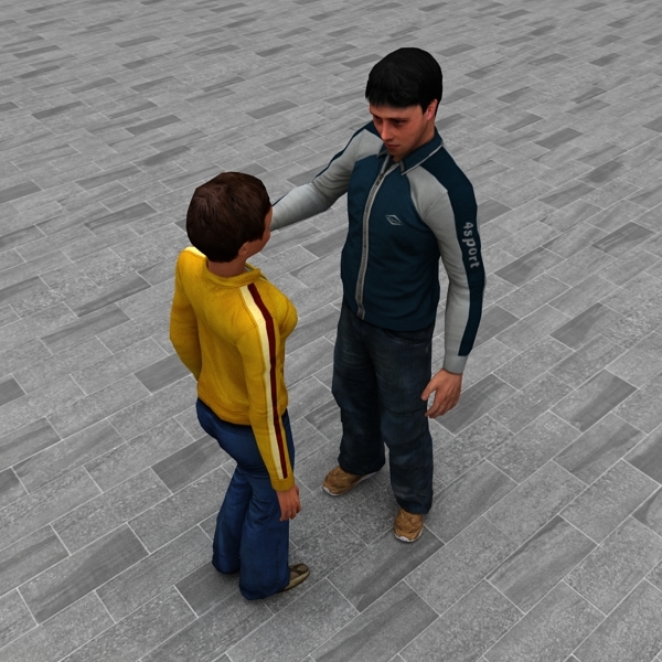3d model talking humans animation