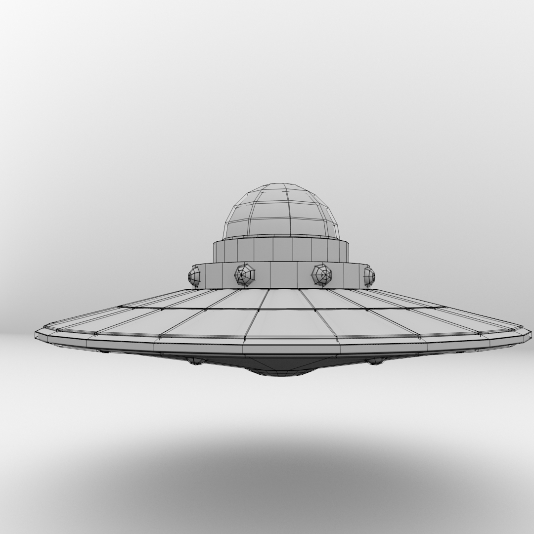 3d model flying saucer