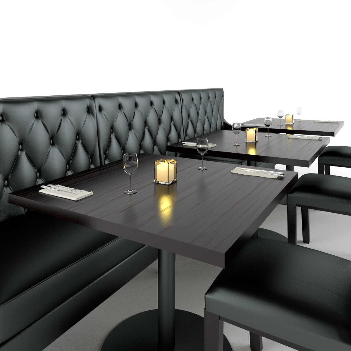 restaurant banquette tables chairs max