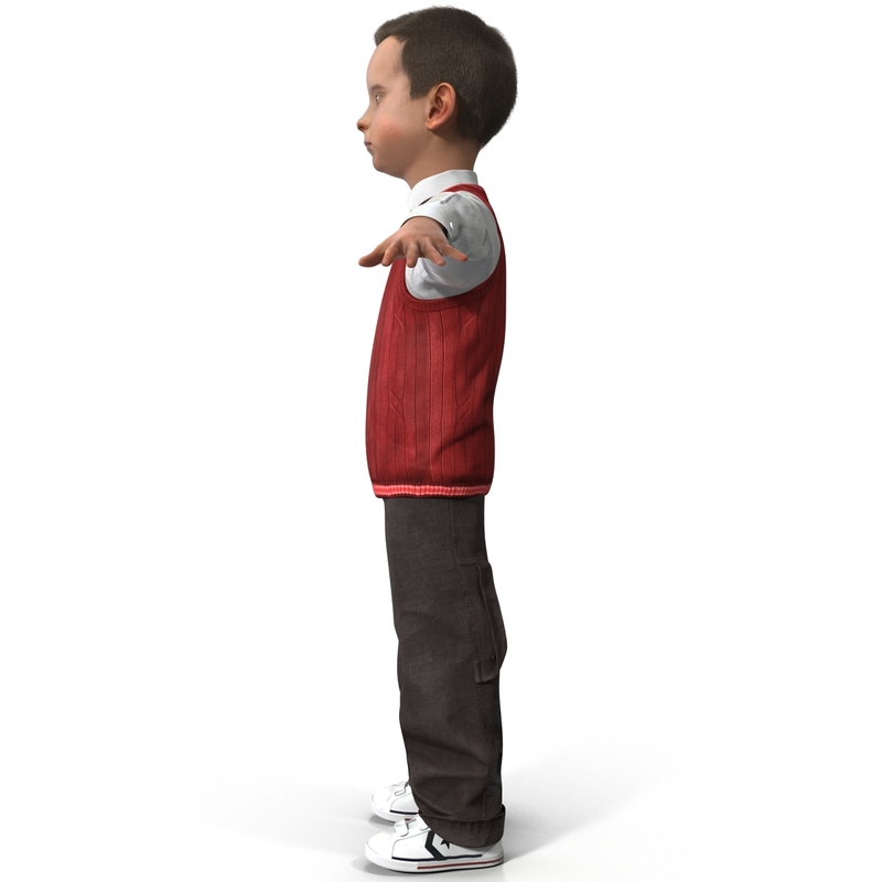 3d model of boy 2 version