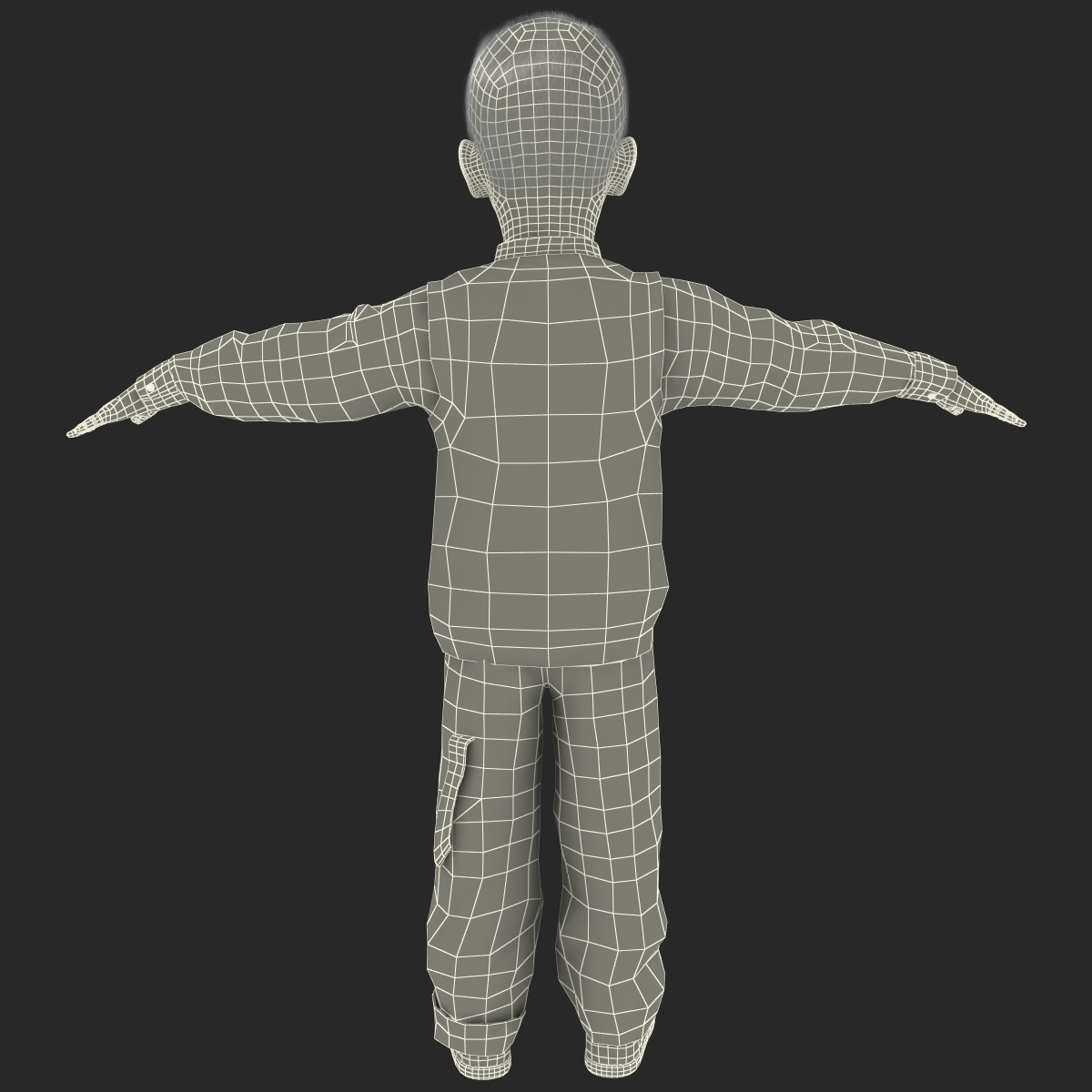 3d model of boy 2 version