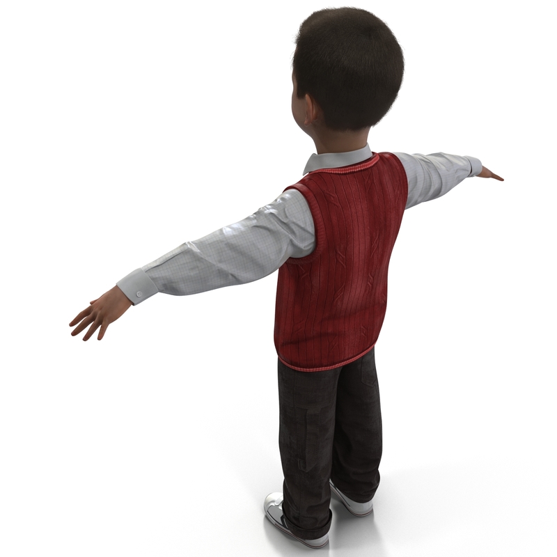3d model of boy 2 version