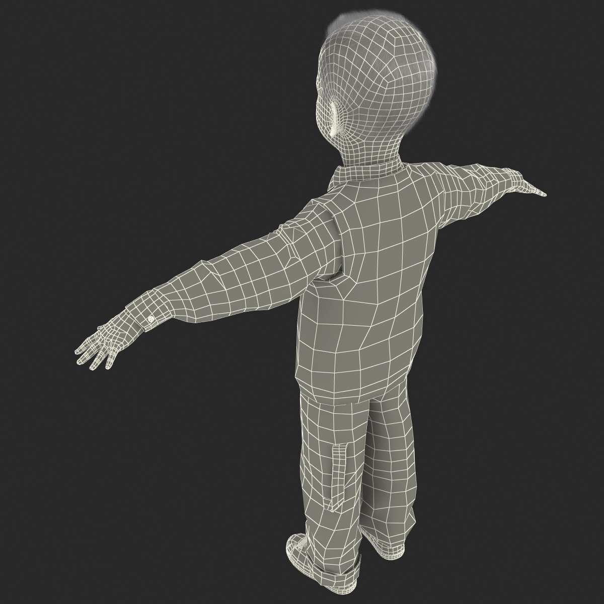 3d model of boy 2 version