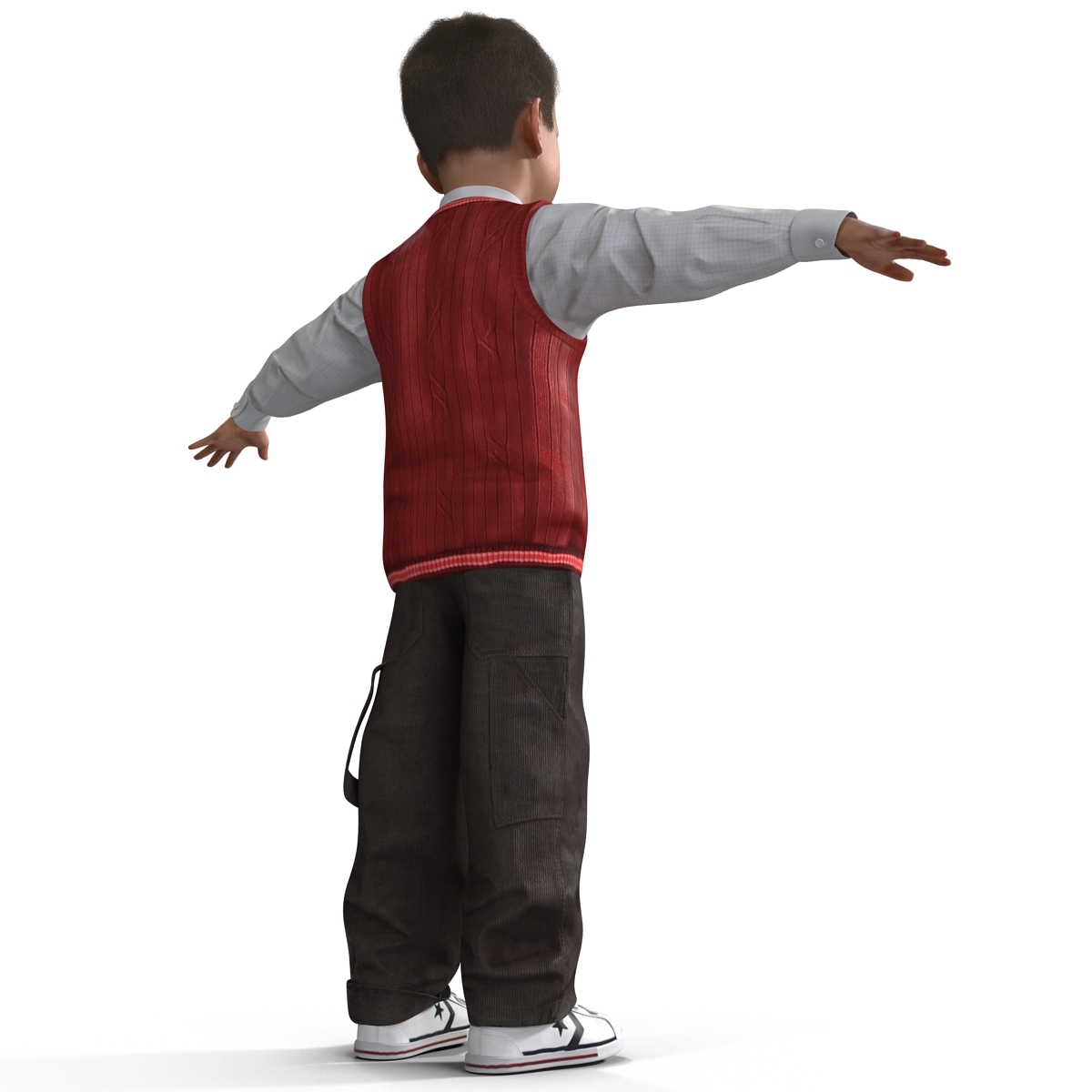 3d model of boy 2 version