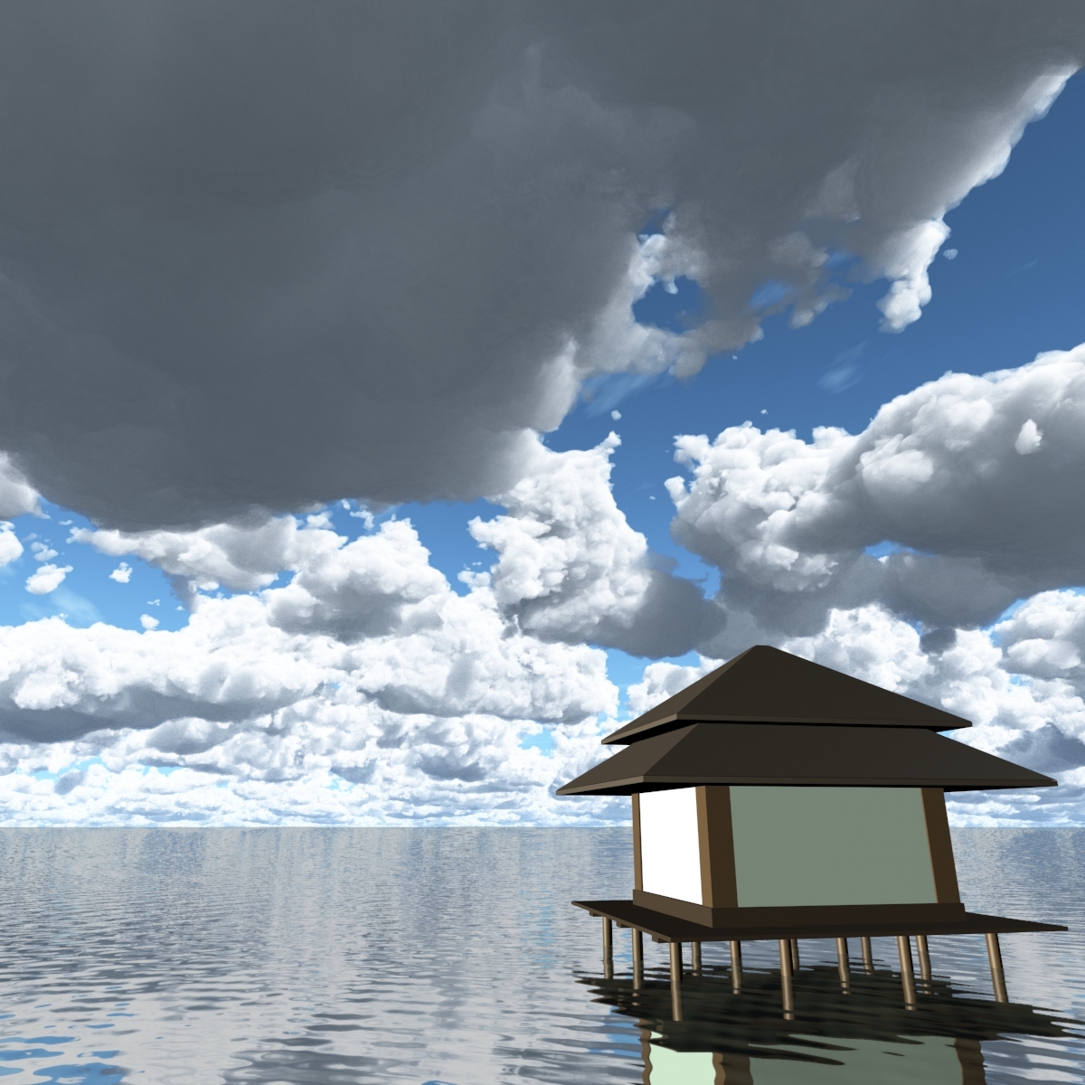 sky clouds 3d 3ds