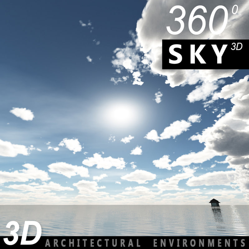 3d sky clouds model