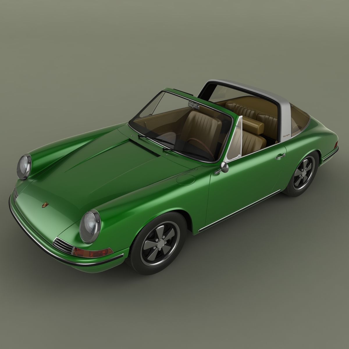 3d model porsche 911 targa