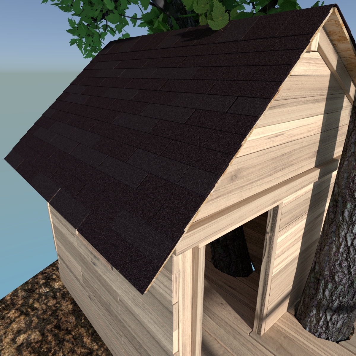 3d model treehouse tree house