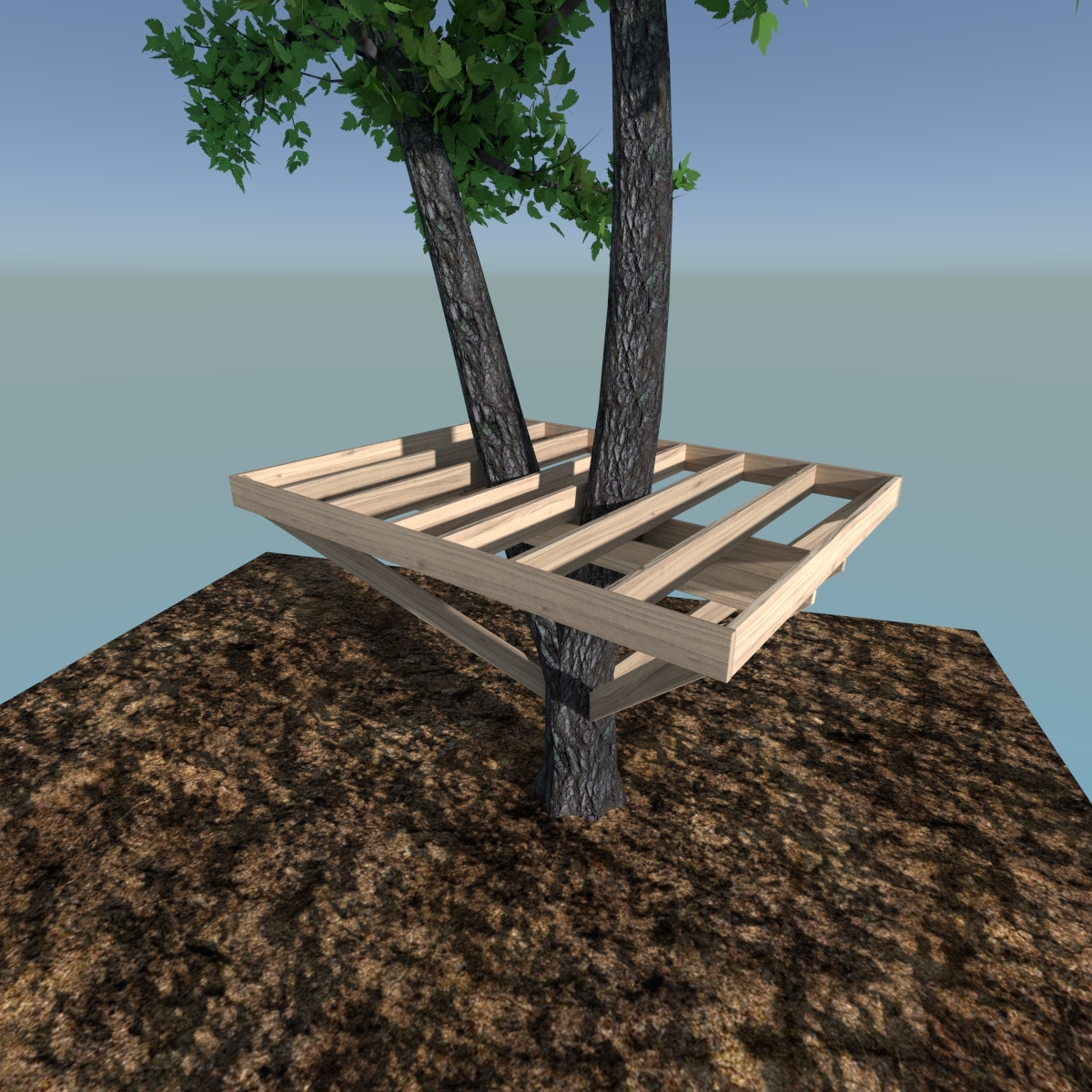 3d model treehouse tree house