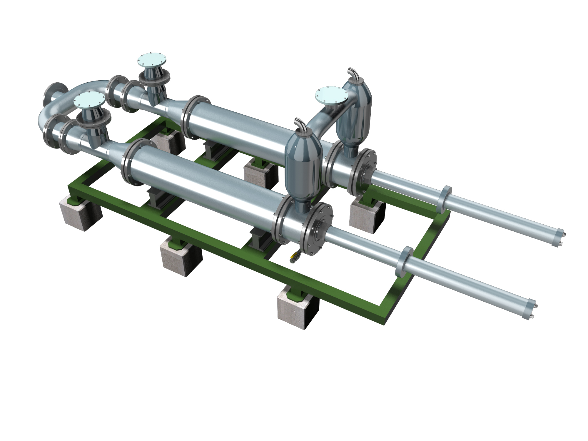 3d model piston pump