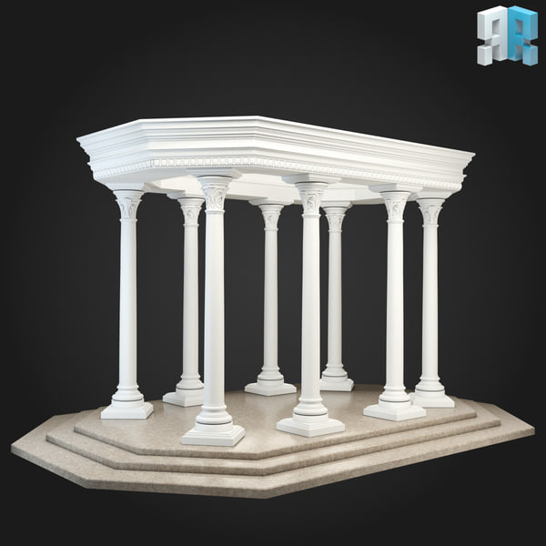 3d architectural modules model