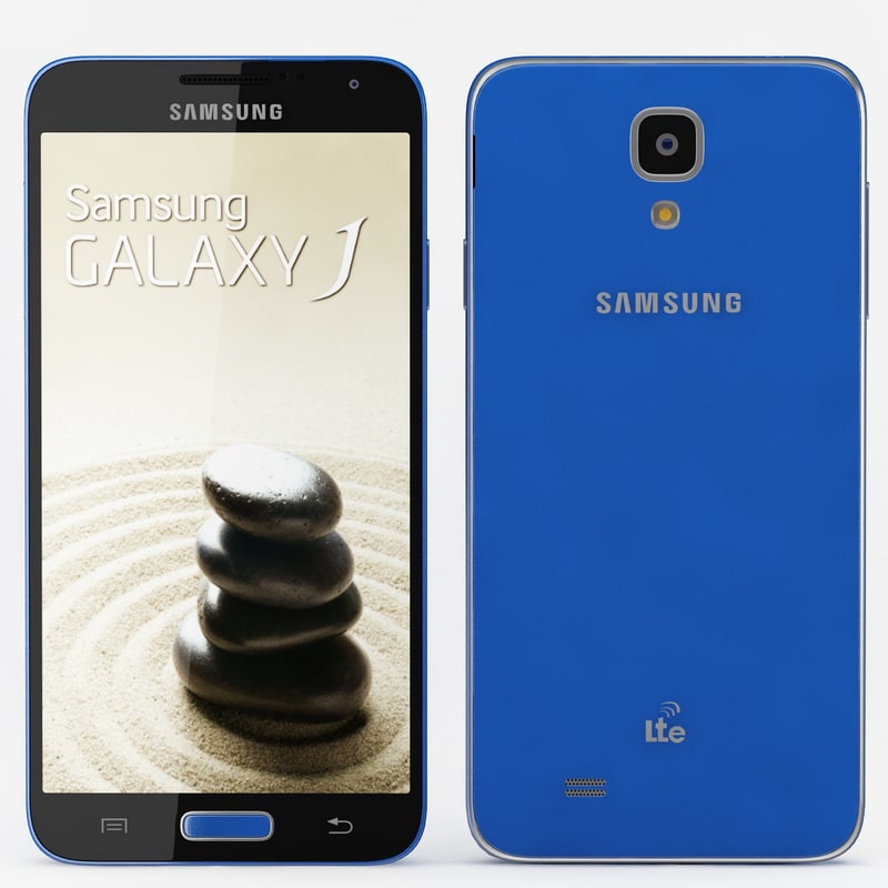 3d model of samsung galaxy j blue