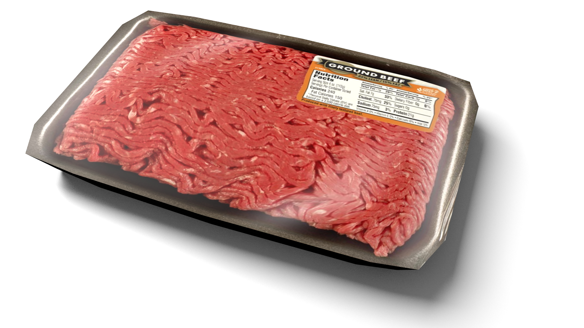 3d model ground beef