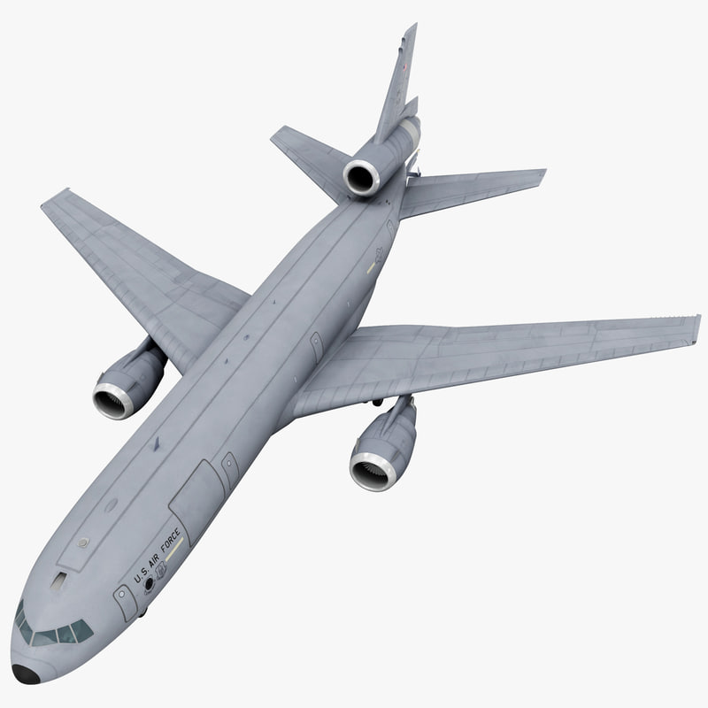 3d model mcdonnell douglas kc-10 rigged