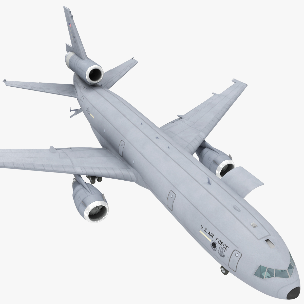 3d model mcdonnell douglas kc-10 rigged