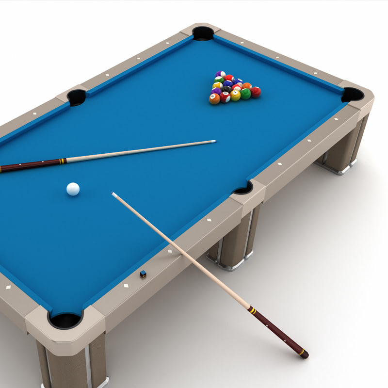 3d model pool table