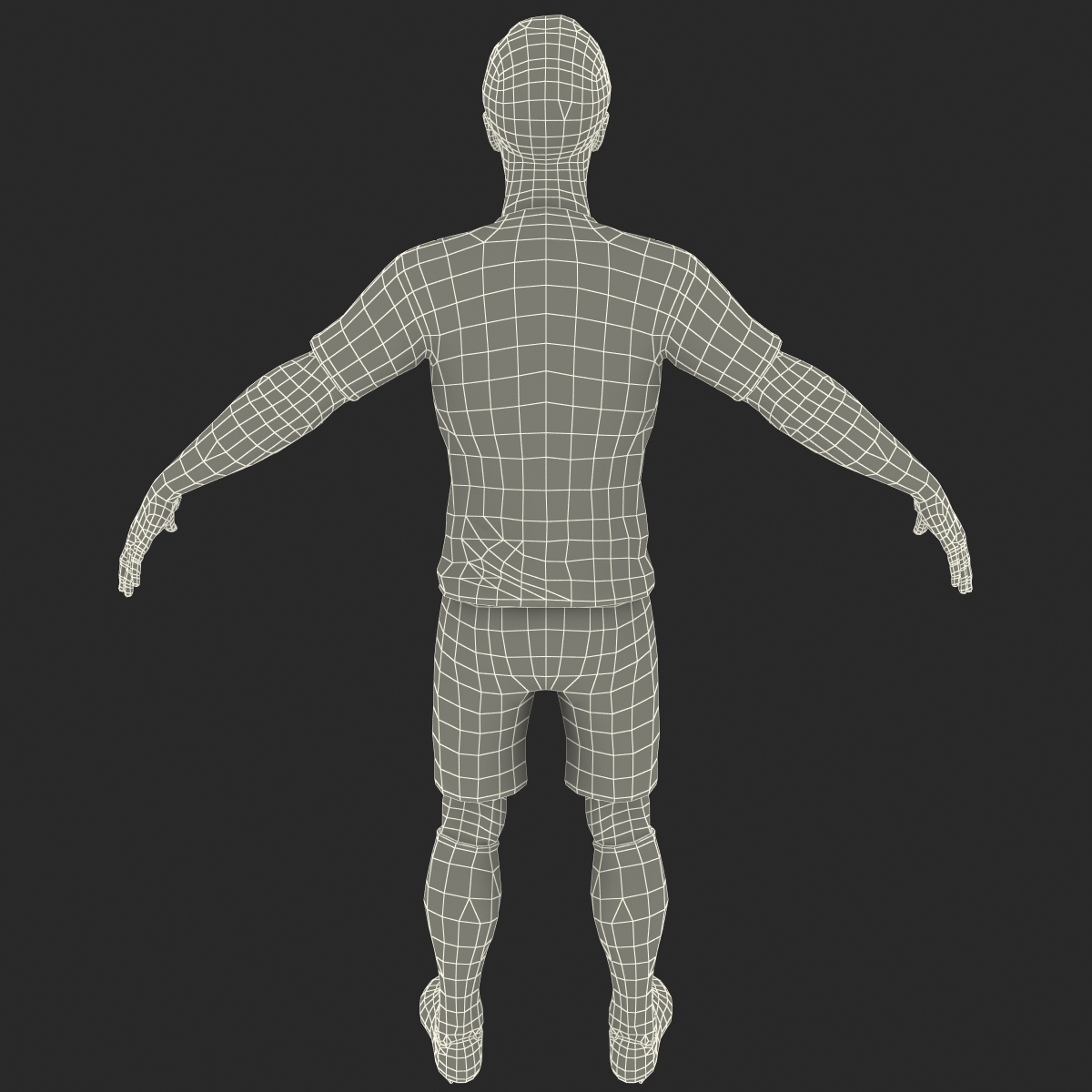 soccer player 3 rigged 3d model
