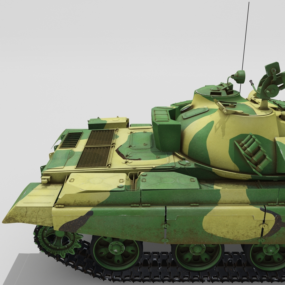 3d t-62m soviet main battle tank