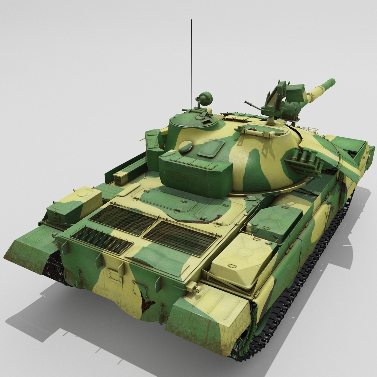 3d t-62m soviet main battle tank
