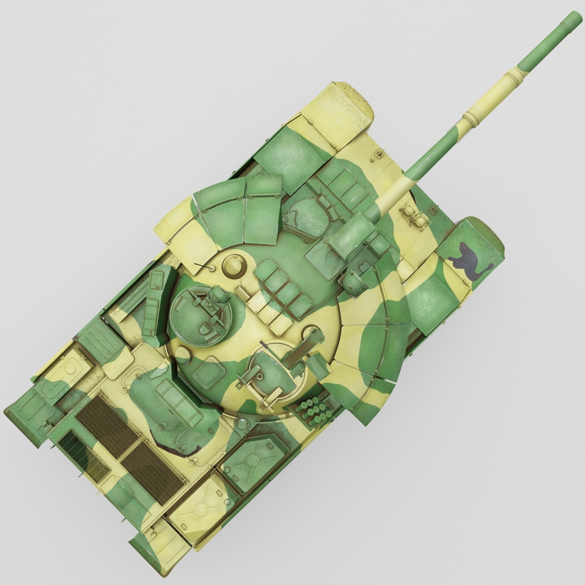 3d t-62m soviet main battle tank