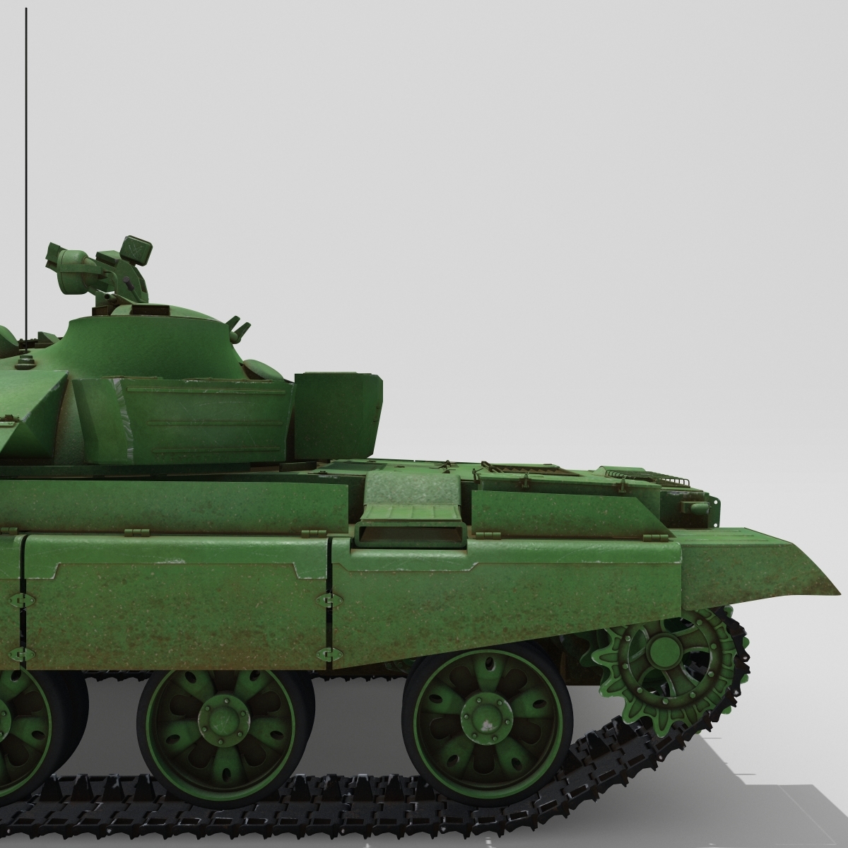 3d model t-62m soviet main battle tank