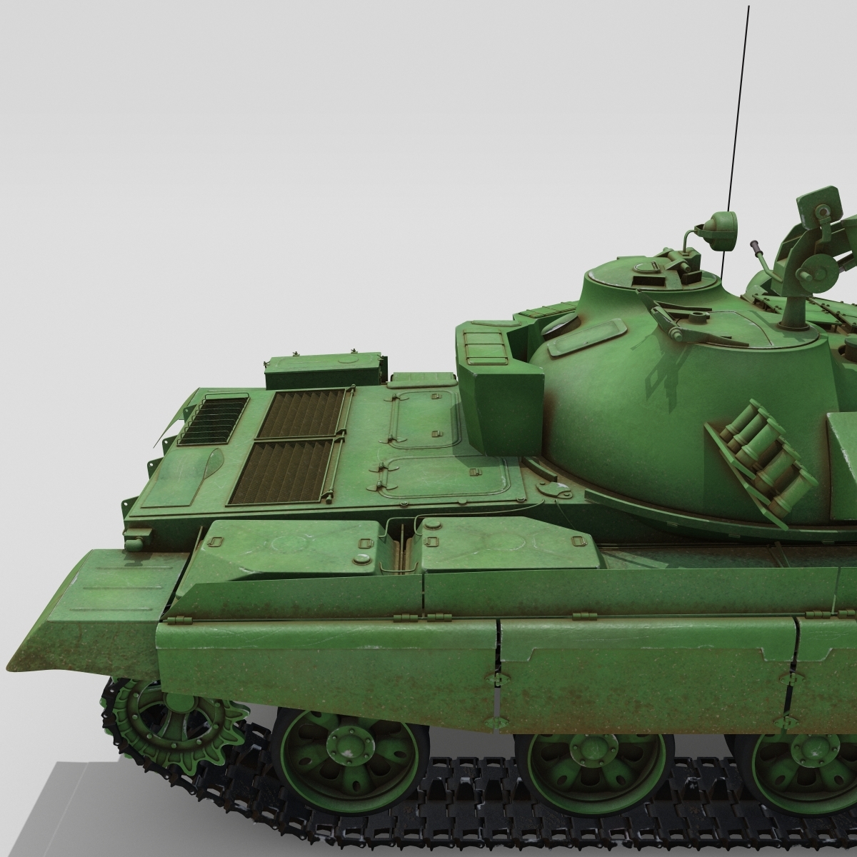 3d model t-62m soviet main battle tank