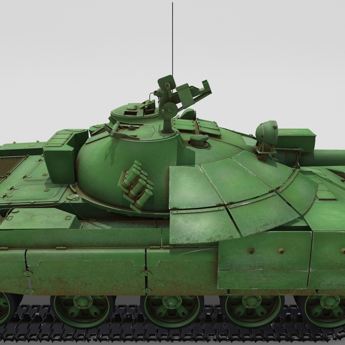 3d model t-62m soviet main battle tank