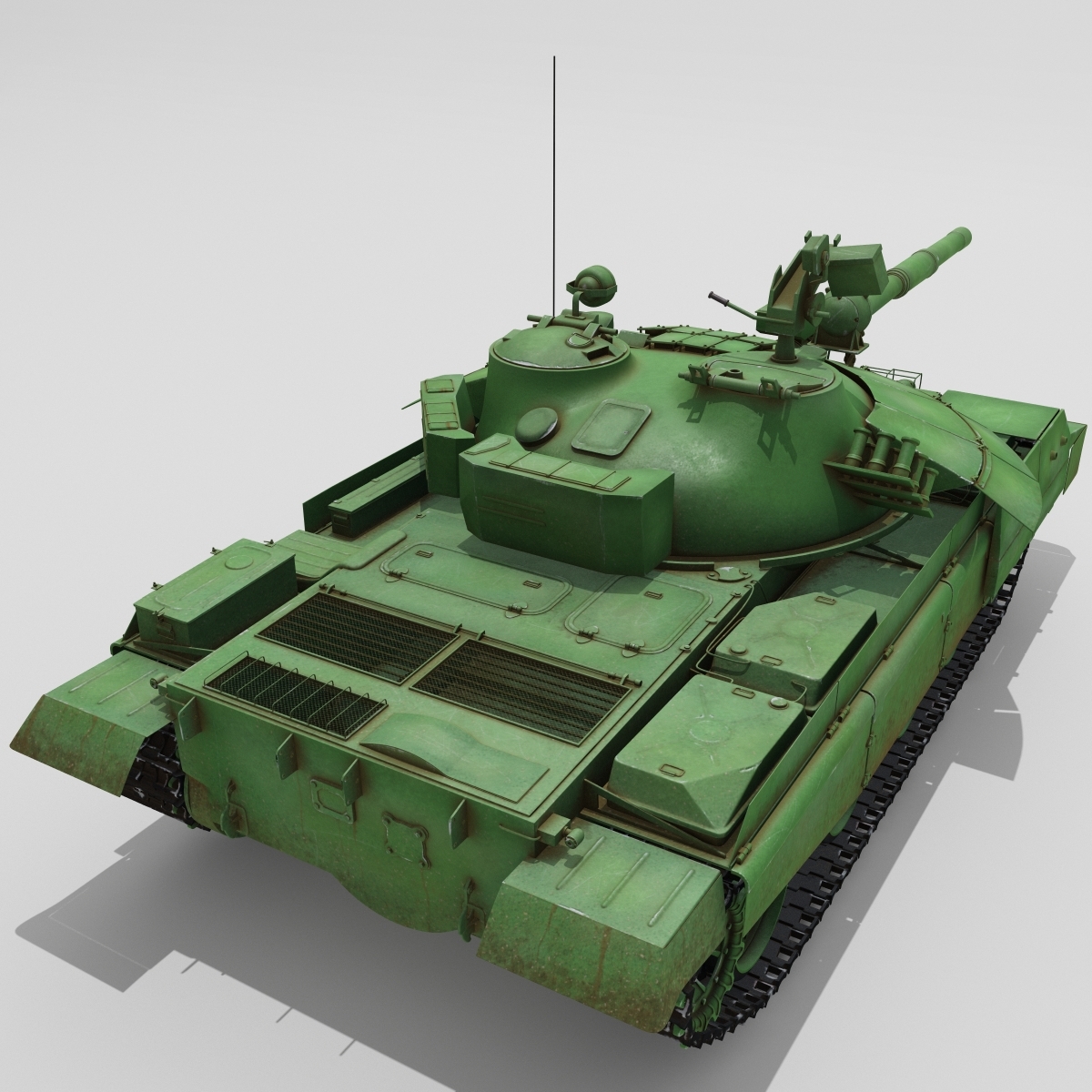 3d model t-62m soviet main battle tank