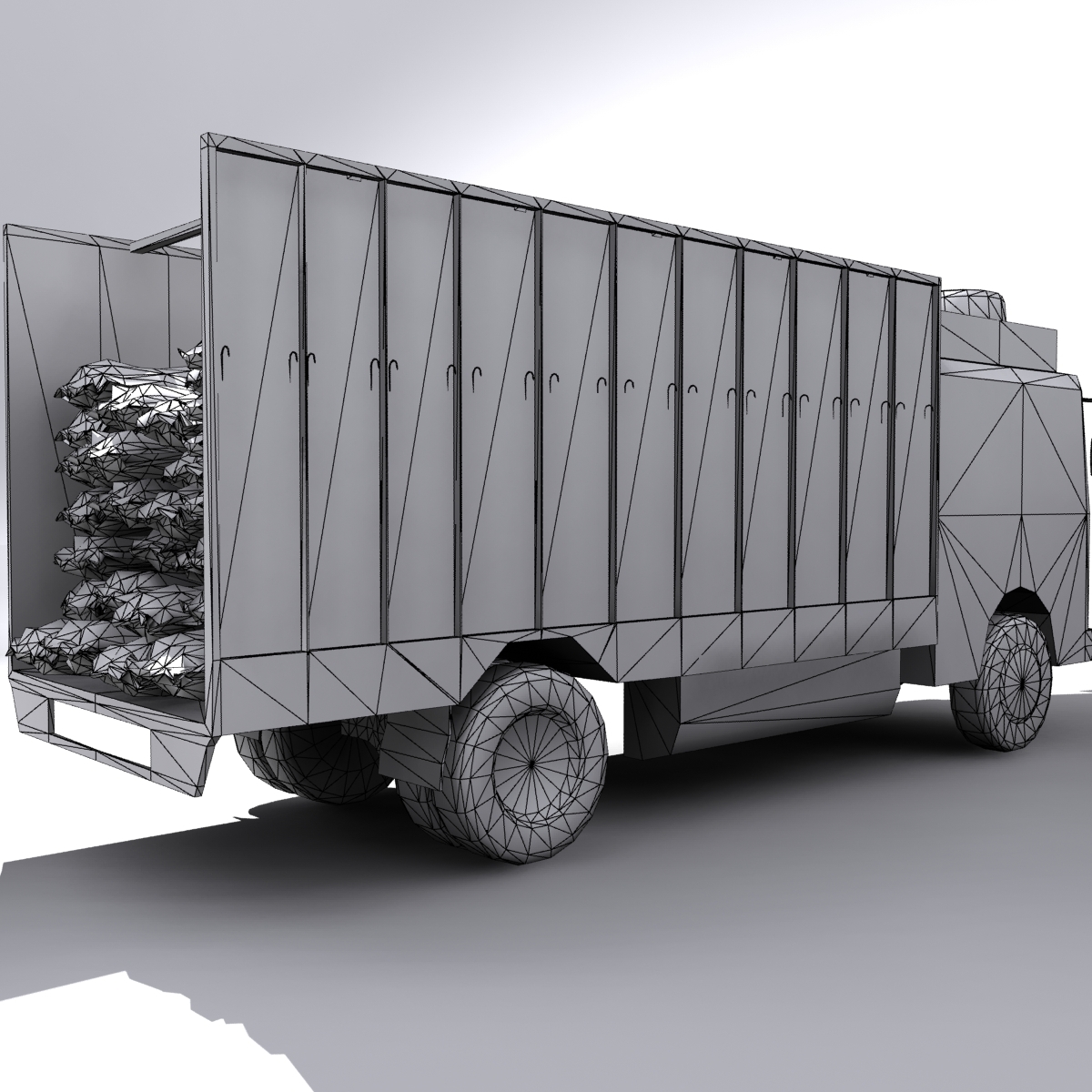 local indian truck 3d model