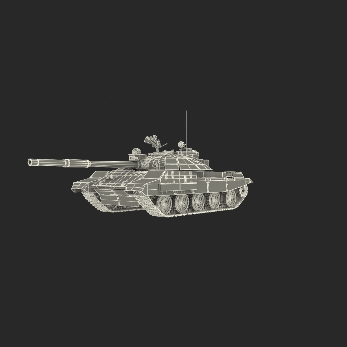 3d t-62m soviet main battle tank