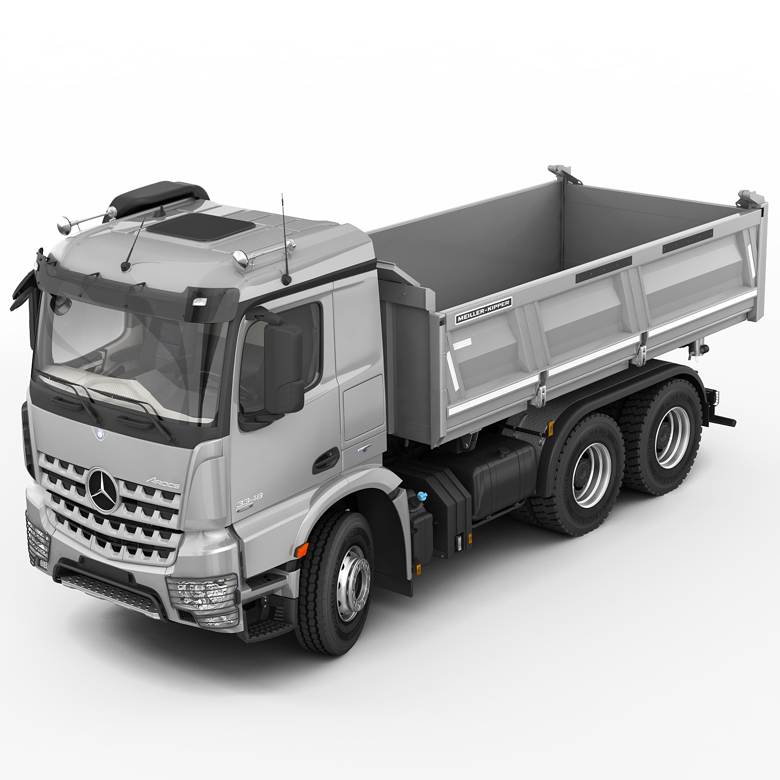 arocs 6x4 tipper 3d model