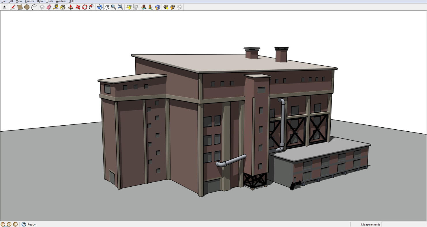 sketchup factory 3d model