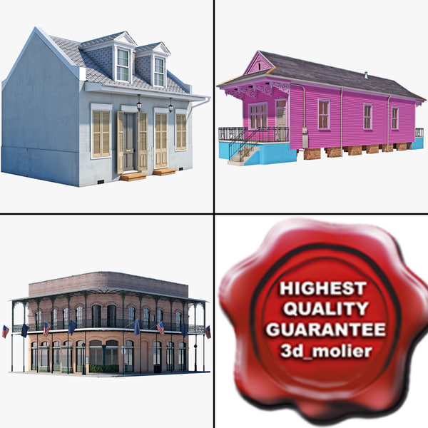 free realistic old building 3d model