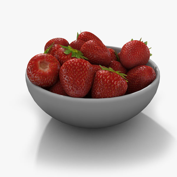 3ds max strawberry fruit