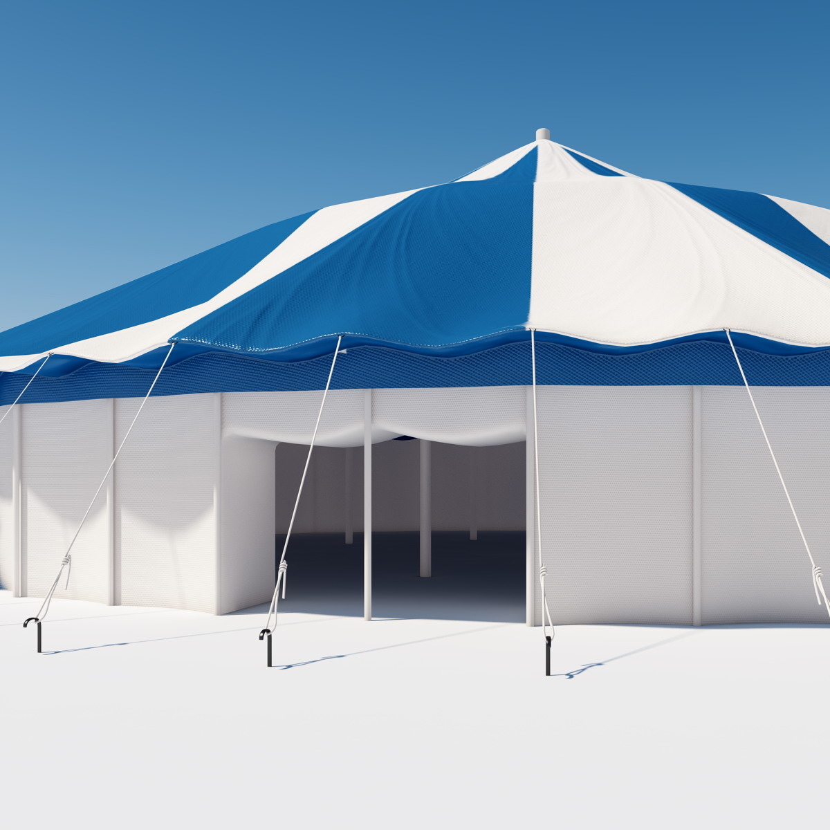 3d model party tent